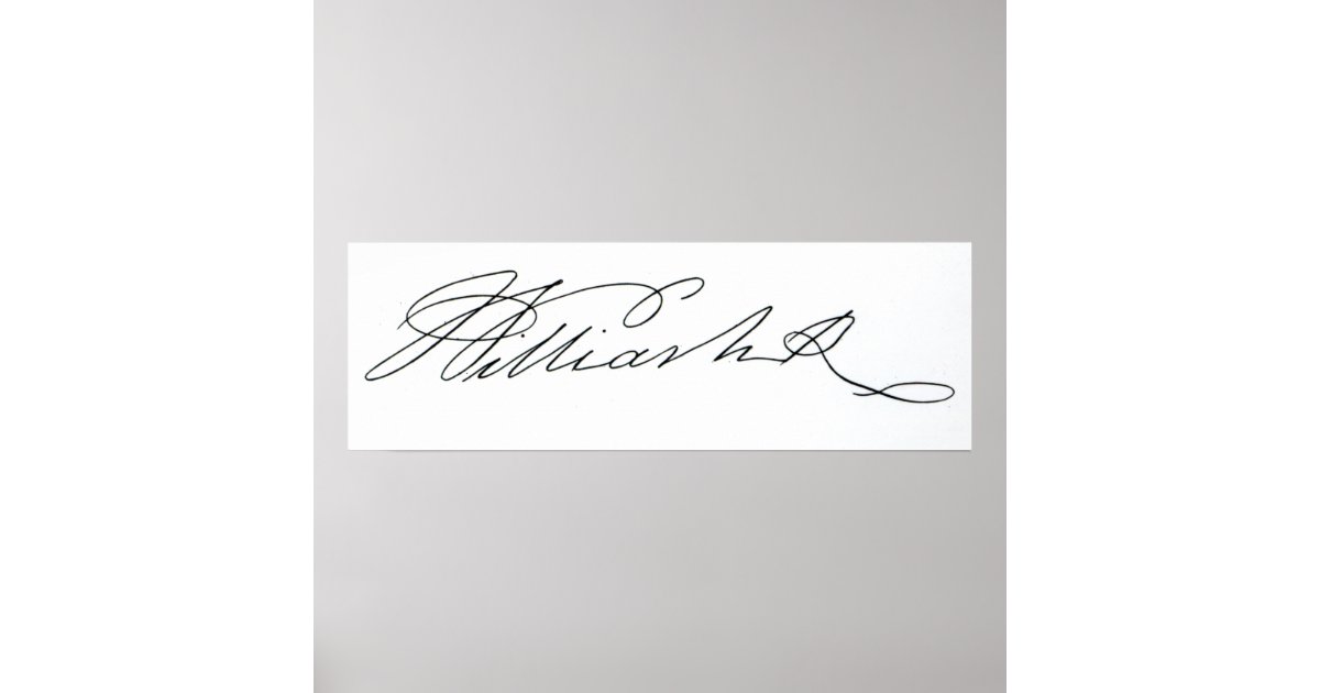 Signature of William IV, 1831 Poster | Zazzle