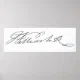Signature of William IV, 1831 Poster | Zazzle