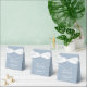 Signature Script Dusty Blue Elegant Wedding Favor Boxes | Zazzle