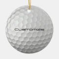 Signature Series Personalized Golf Ball Gifts Ceramic Ornament | Zazzle
