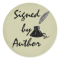 Signed by Author Stickers | Zazzle