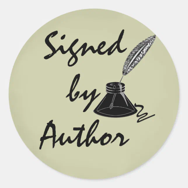 Signed by Author Stickers | Zazzle