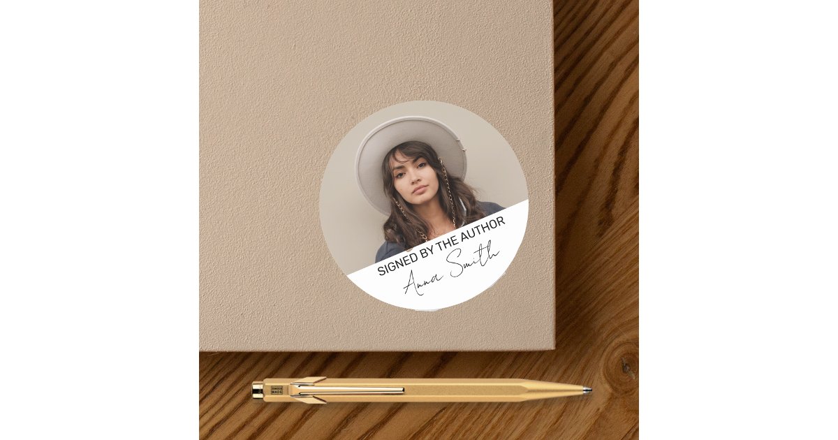 Signed by the Author Book Signing Sticker Photo | Zazzle