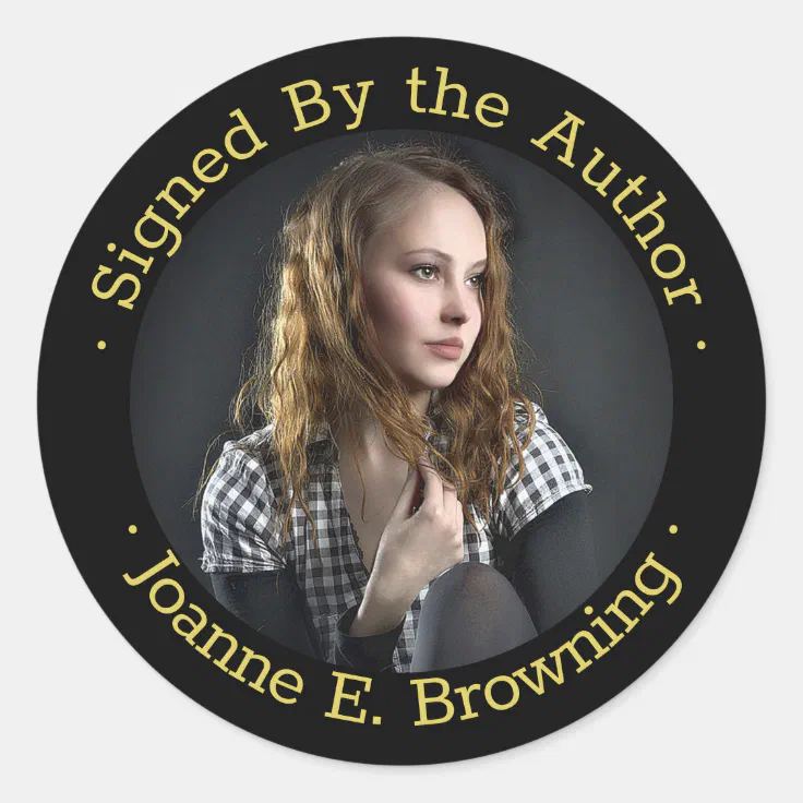 Signed Copy Author Book Signing Writer Photo Black Classic Round ...