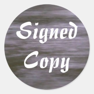 Autographed Copy Stickers | Zazzle
