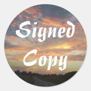 Signed Copy Stickers | Zazzle