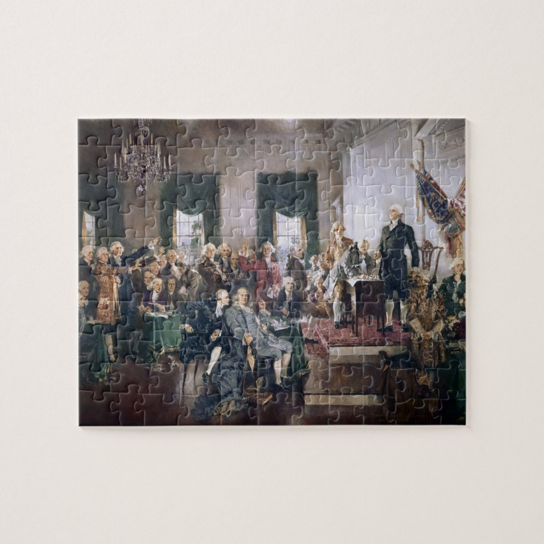 Signing the Constitution by Christy Jigsaw Puzzle | Zazzle