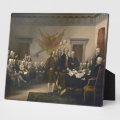 Signing the Declaration of Independence, July 4th Plaque | Zazzle