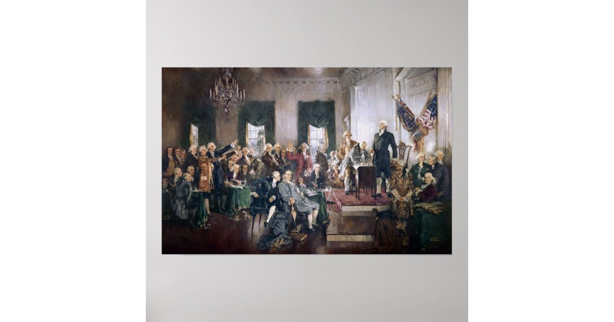 Signing the US Constitution Print | Zazzle