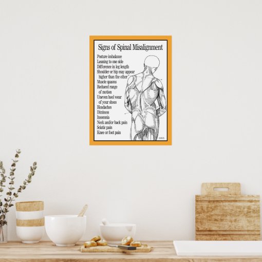 Signs of Spinal Misalignment Poster | Zazzle Signs of Spinal Misalignment Poster | Zazzle