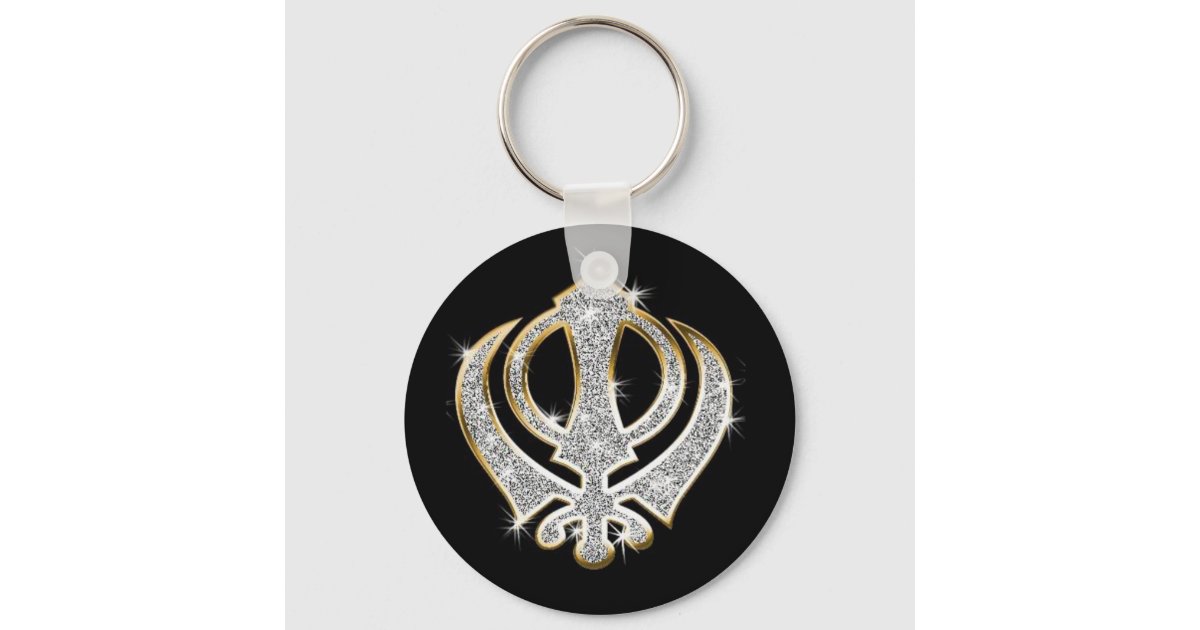 Sikh Art/ Symbol Keychain | Zazzle