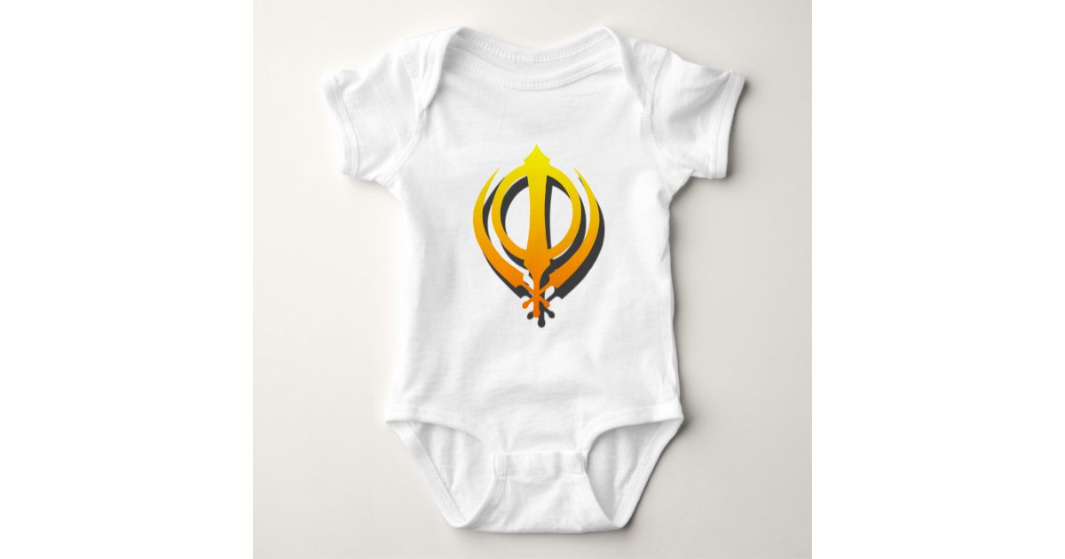 Sikh Khanda Khalsa Sikhism Punjabi Baby Bodysuit | Zazzle