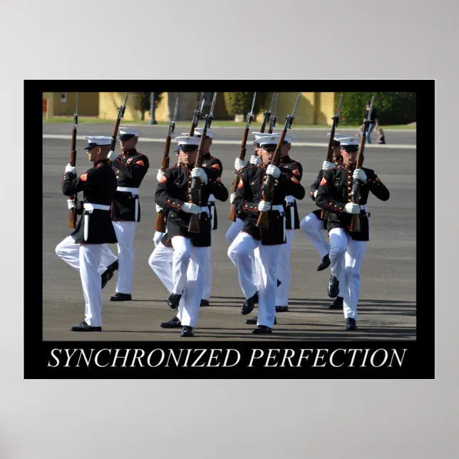 Silent Drill Platoon (USMC) Poster | Zazzle