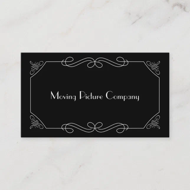 Silent Film Intertitle Business Card | Zazzle