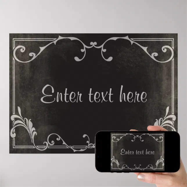 Silent Movie script card poster | Zazzle