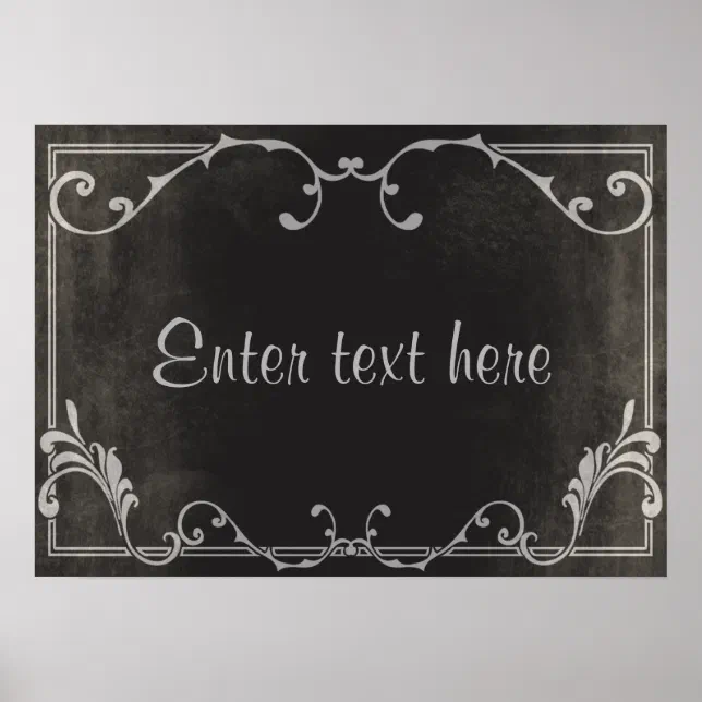 Silent Movie script card poster | Zazzle