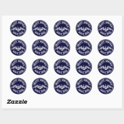 Silent Service Classic Round Sticker | Zazzle