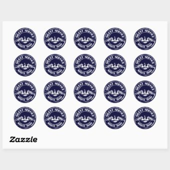 Silent Service Classic Round Sticker | Zazzle