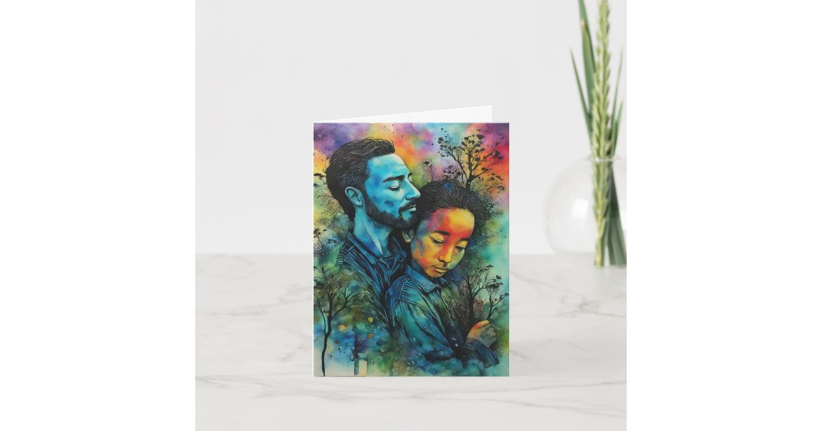 "Silent Strength" - A Soulful Father's Day Card | Zazzle