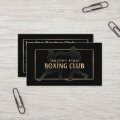 Silhouette Boxing Match, Boxer, Boxing Trainer Business Card | Zazzle