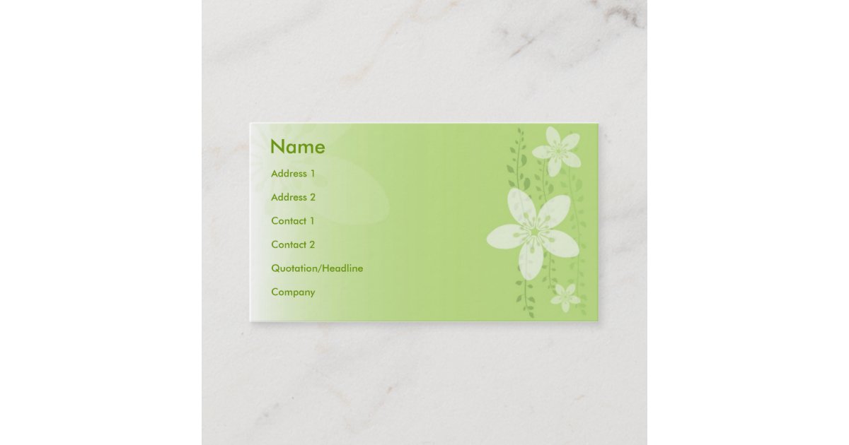 Silhouette Business Card | Zazzle