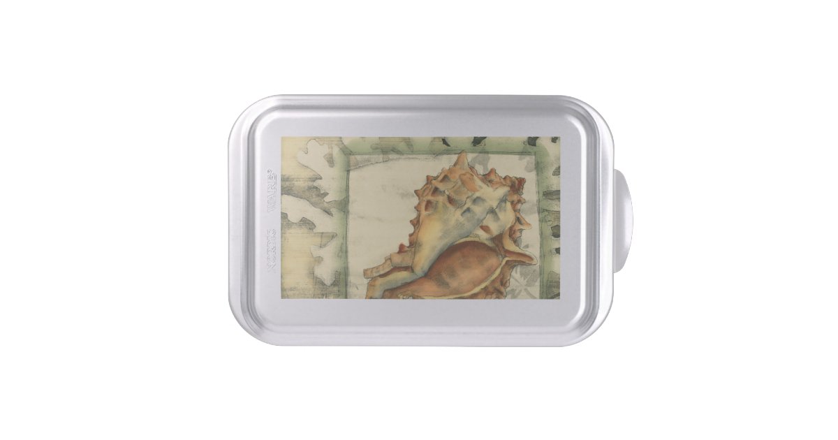 Silhouette Conch Shell Cake Pan | Zazzle