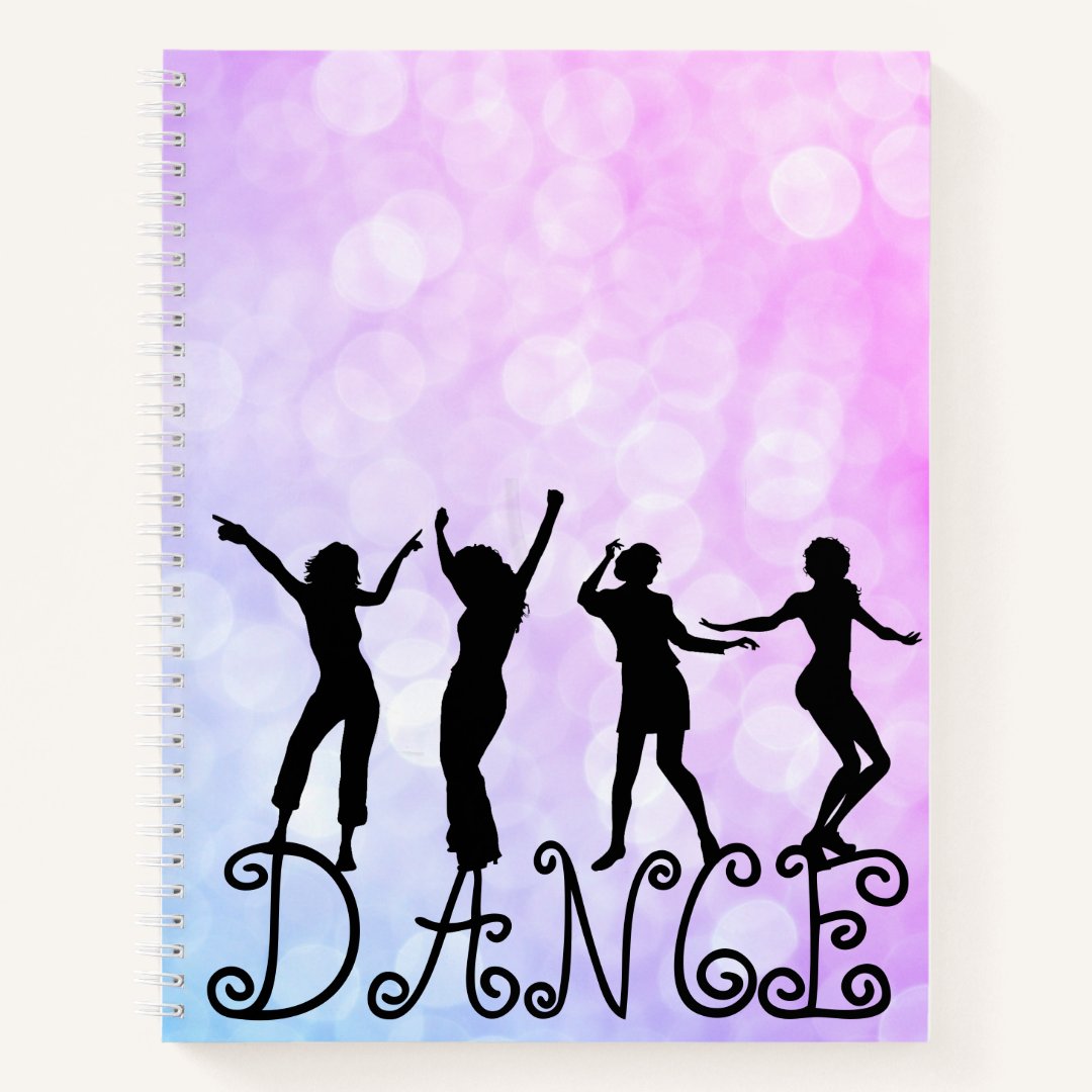 Silhouette Dancers Bokeh Dance Notebook | Zazzle