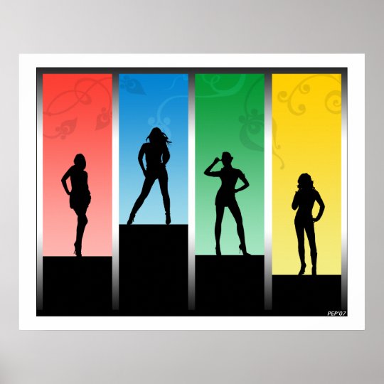 Silhouettes Poster | Zazzle.com