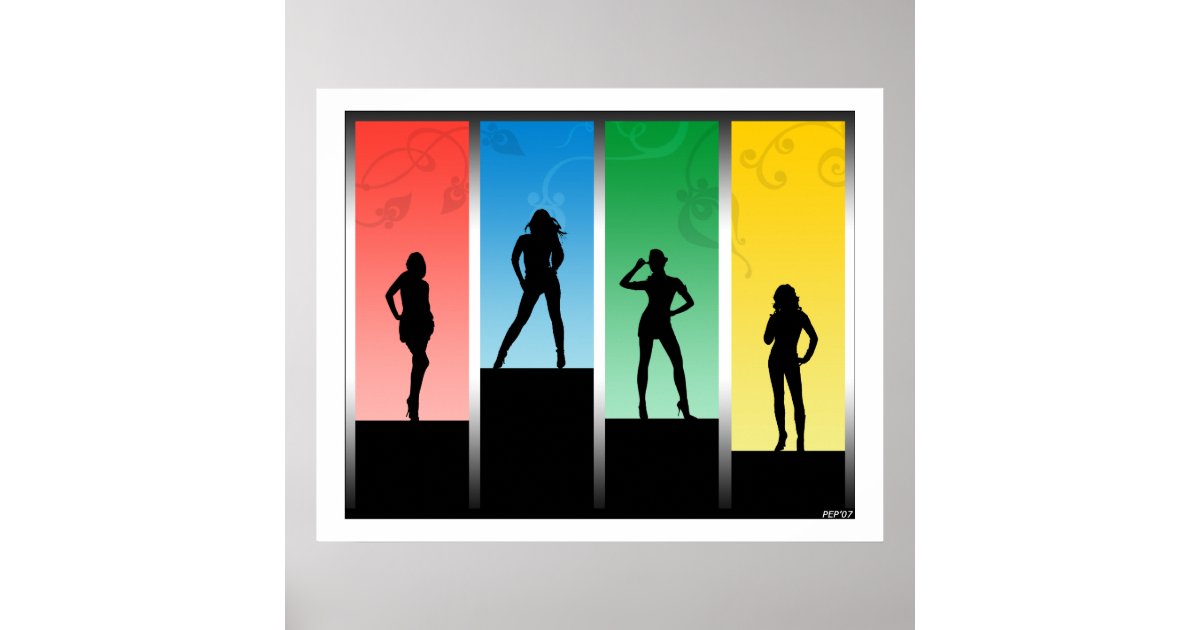 Silhouettes Poster | Zazzle