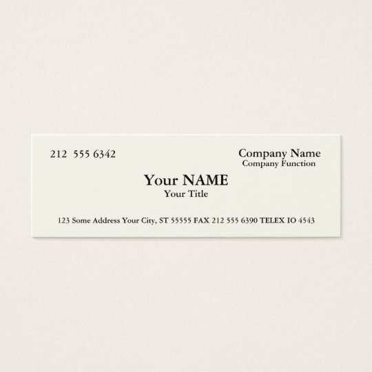 Silian Rail Bone Skinny Business Cards | Zazzle.com