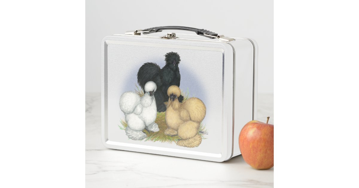 Silkie Trio Metal Lunch Box | Zazzle