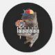 Silly Cat With Lollipop Meme Classic Round Sticker | Zazzle