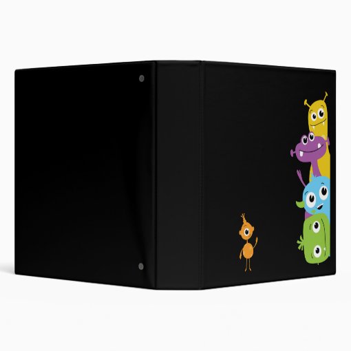 Silly Cute Monsters Binder | Zazzle