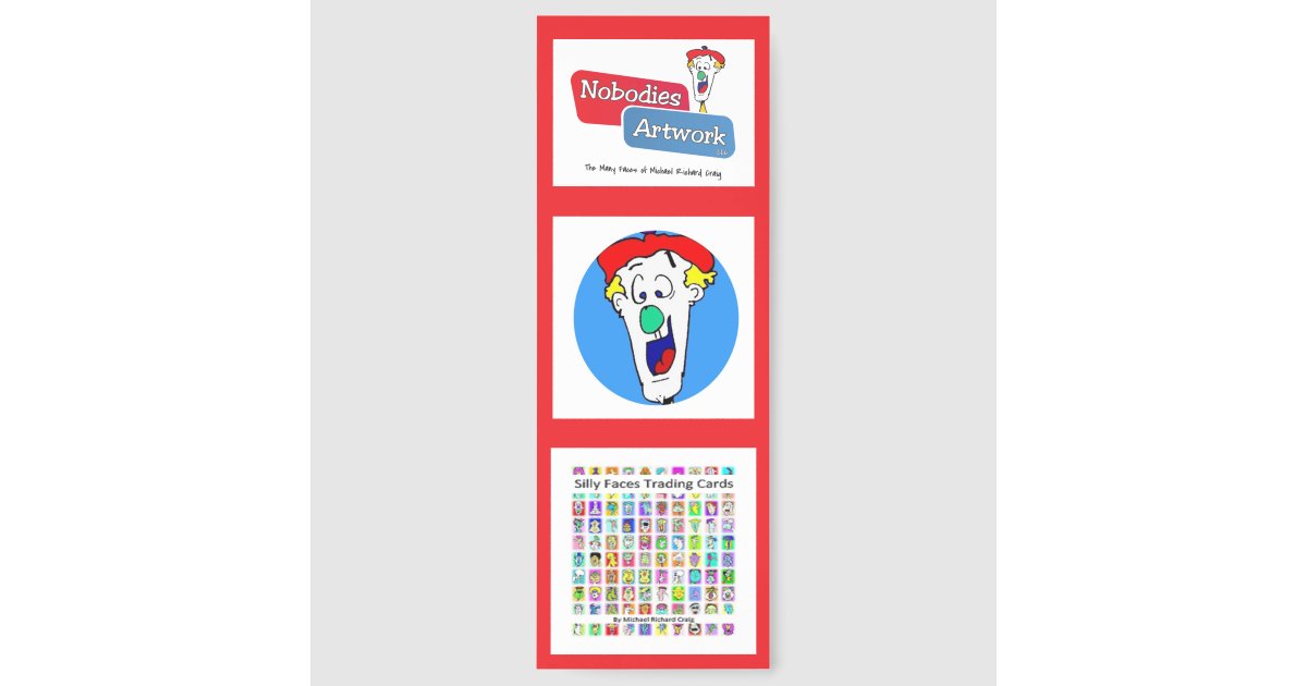 Silly Faces Bookmarks | Zazzle