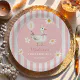 Silly Goose Daisy Girl 1st Birthday Party Paper Plates | Zazzle