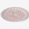 Silly Goose Daisy Girl 1st Birthday Party Paper Plates | Zazzle