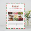 Silly Goosemas Guess the Christmas Food Game Card | Zazzle