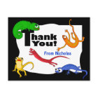 Silly Leaping Lizard Thank You Note | Zazzle