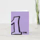 Silly Number 1 lavender Note Card | Zazzle