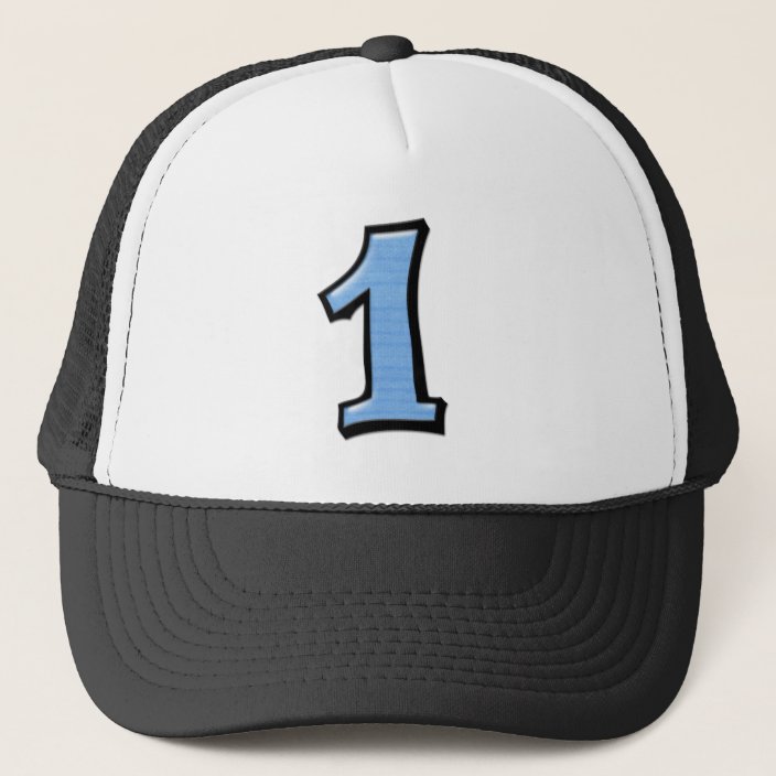 Silly Numbers 1 blue Hat | Zazzle.com