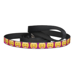 Silly Tongue Out Emoji Dog Leash | Zazzle