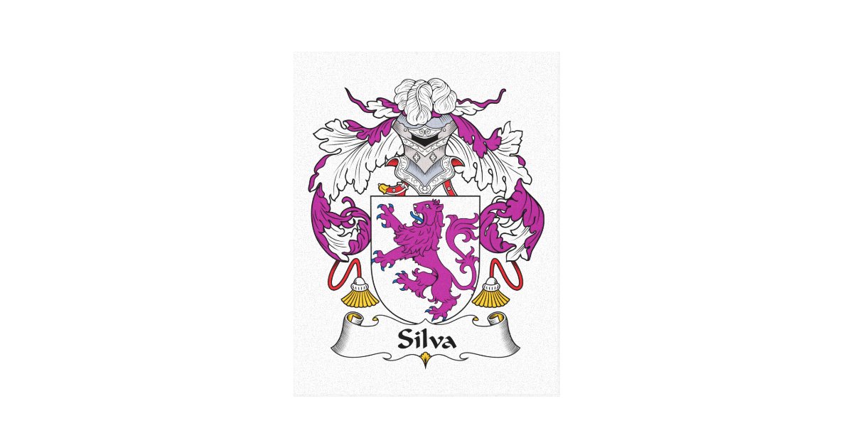 Silva Family Crest Canvas Print | Zazzle