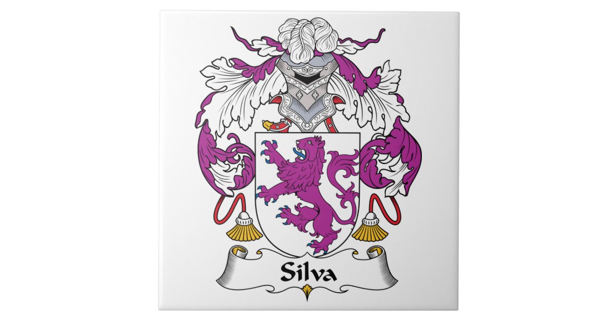 Silva Family Crest Ceramic Tile | Zazzle