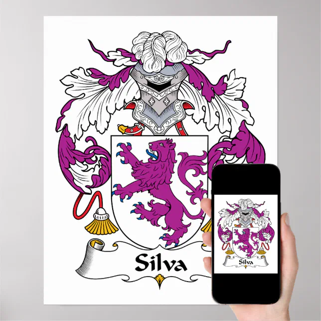 Silva Family Crest Poster | Zazzle