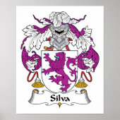 Silva Family Crest Poster | Zazzle
