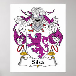 Silva Family Crest Poster | Zazzle