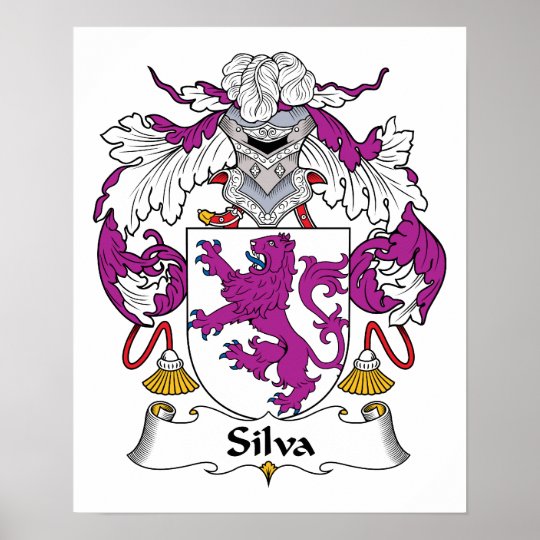 Silva Family Crest Poster | Zazzle.com