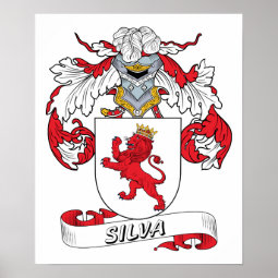 Silva Family Crest Poster | Zazzle