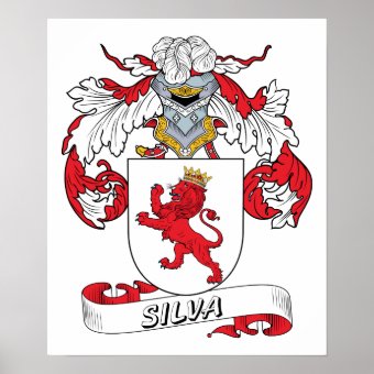 Silva Family Crest Poster | Zazzle