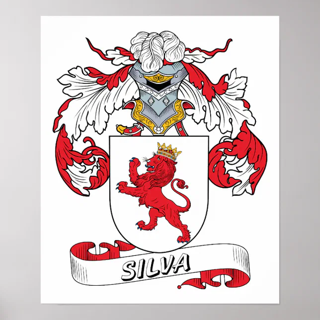 Silva Family Crest Poster | Zazzle